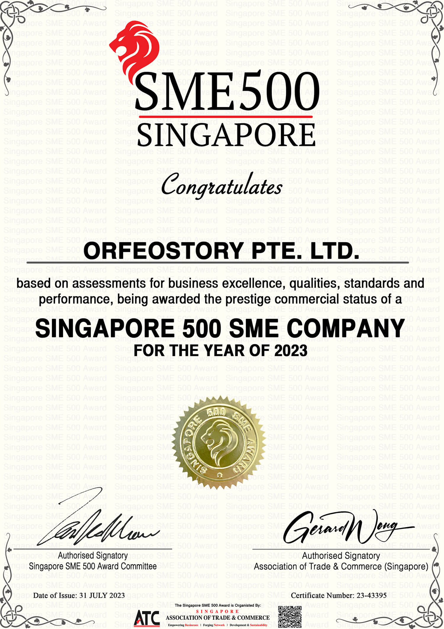 Singapore 500 SME Company